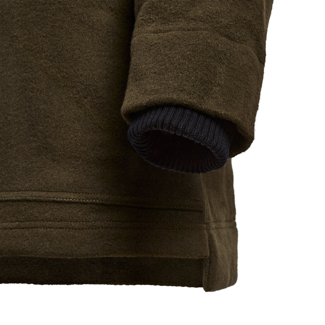WeatherWool Hooded Jacket, 100% Merino Jacquard Fabric. Made in USA