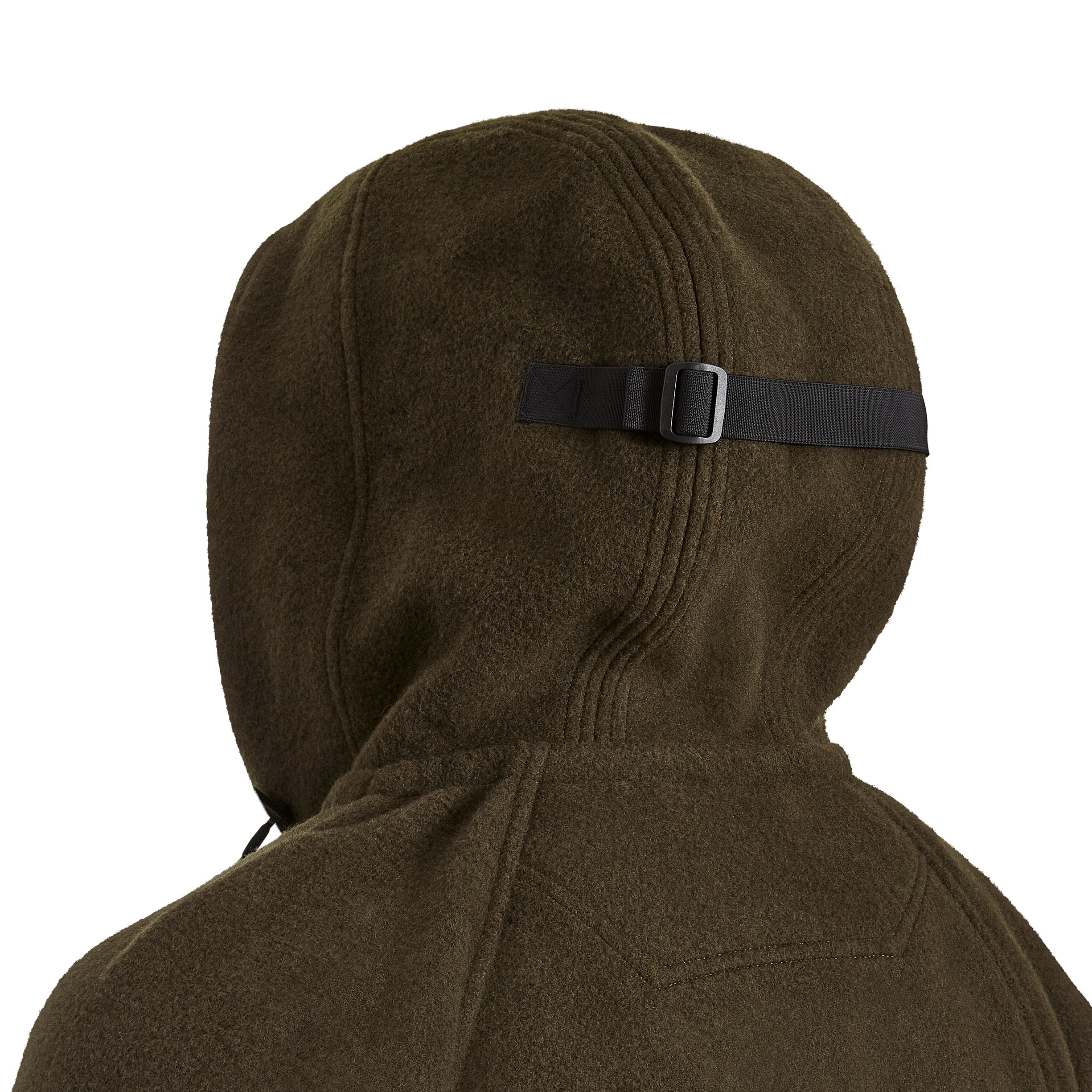 WeatherWool Hooded Jacket, 100% Merino Jacquard Fabric. Made in USA