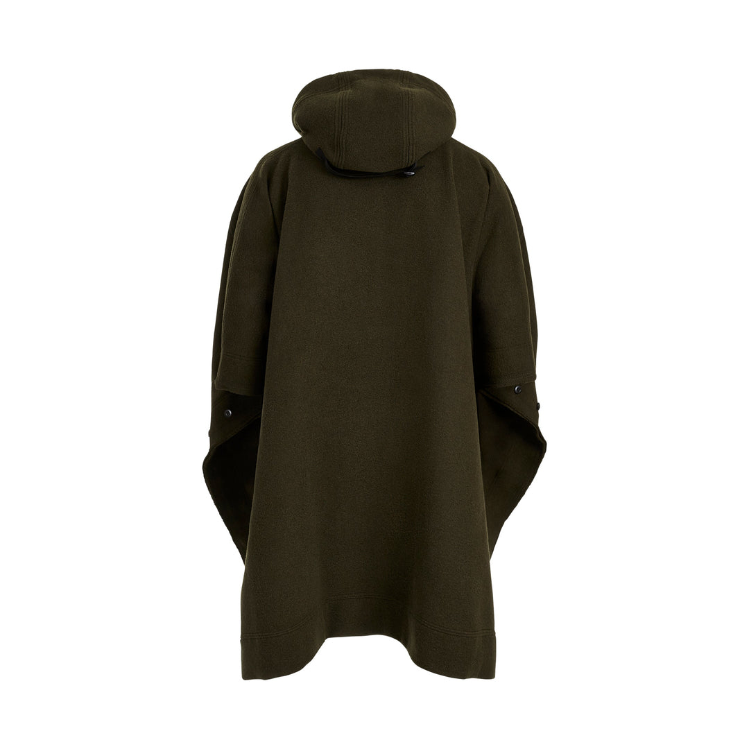 WeatherWool Poncho, Merino Jacquard Fabric, Made in USA
