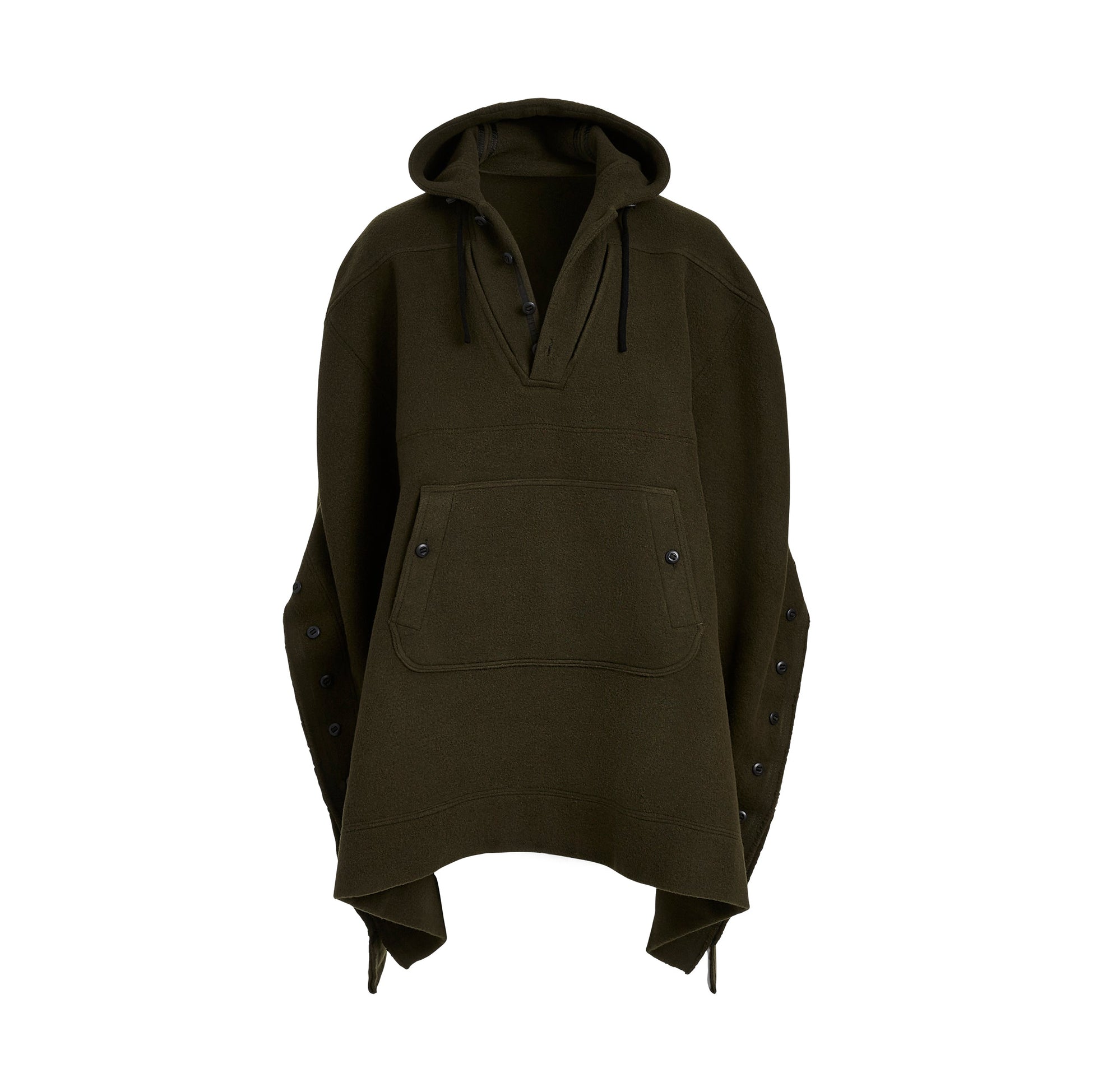 WeatherWool Poncho, Merino Jacquard Fabric, Made in USA