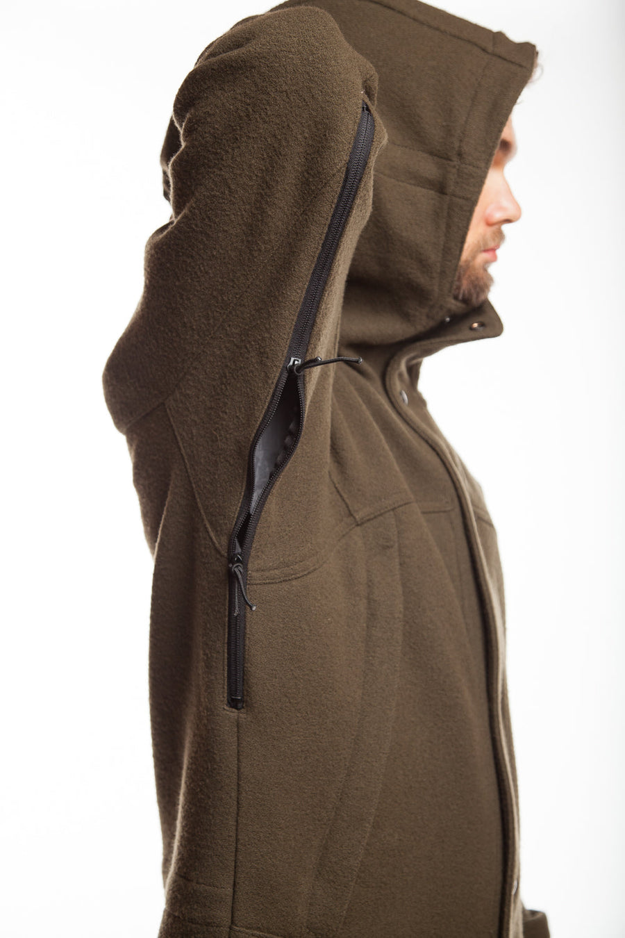 WeatherWool Mountain Jacket / SkiJac, pure USA Merino Jacquard Fabric